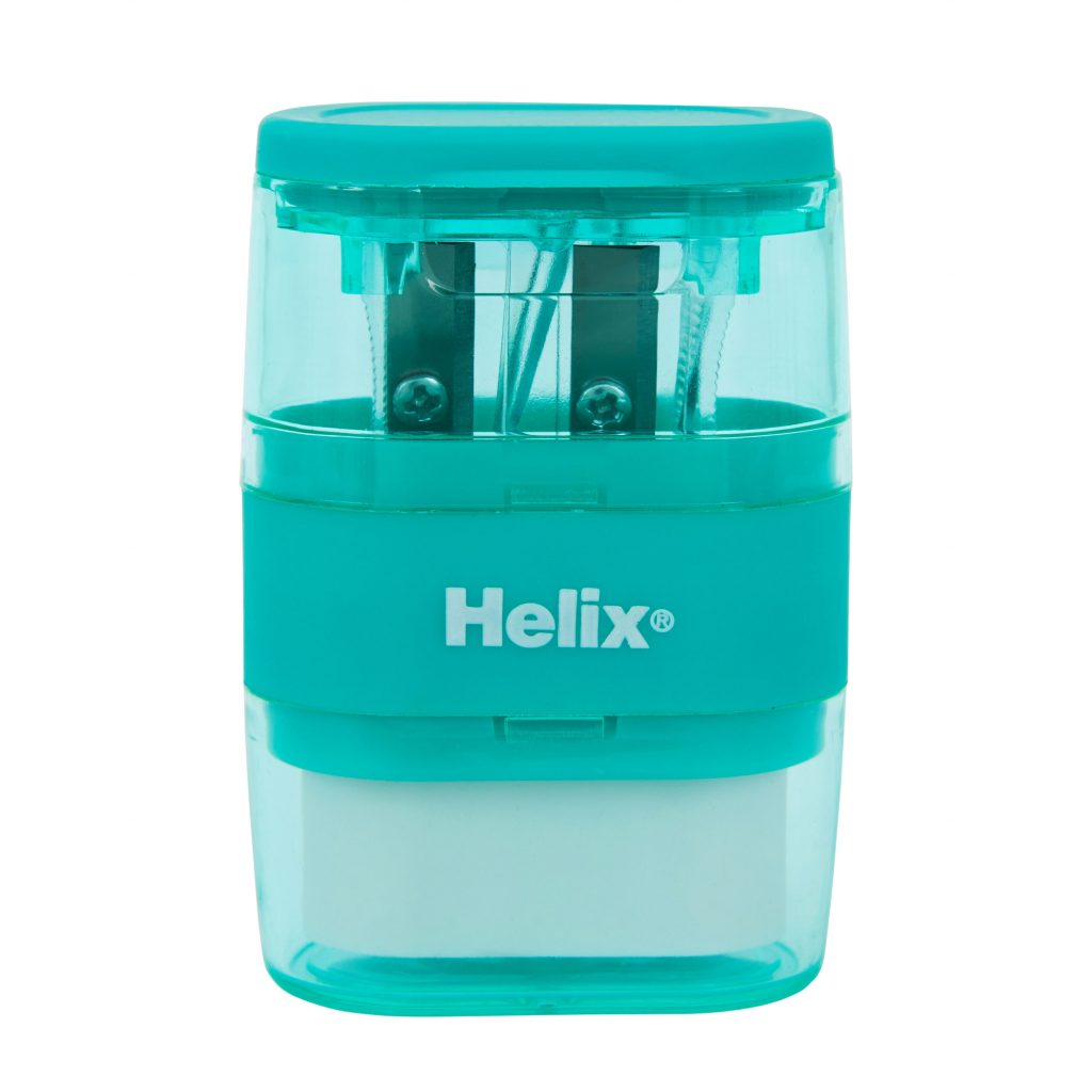 HELIX DUO SHARPENER AND ERASER – 2 HOLE – Maped Helix UK