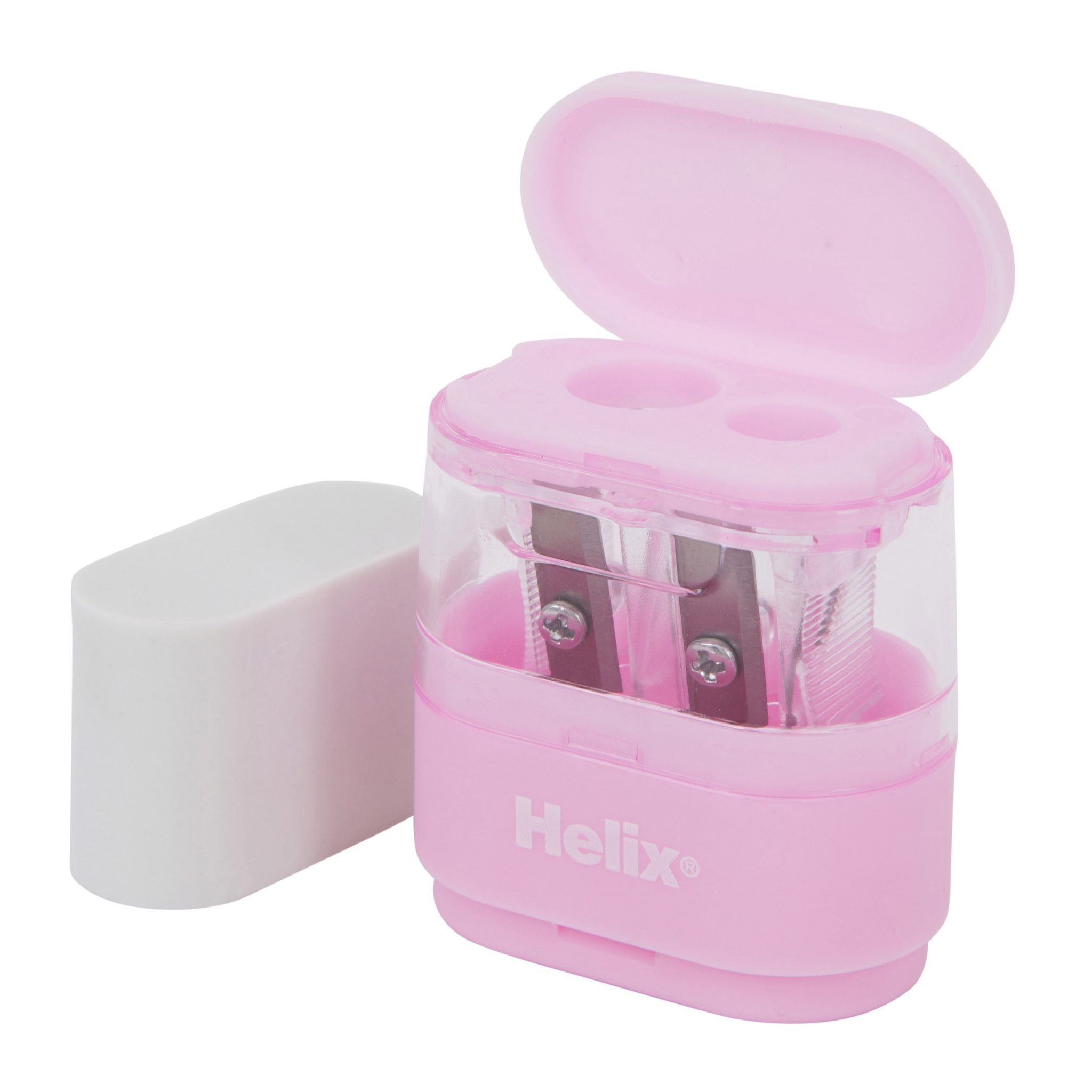 HELIX DUO SHARPENER AND ERASER 2 HOLE – PASTEL – Maped Helix UK