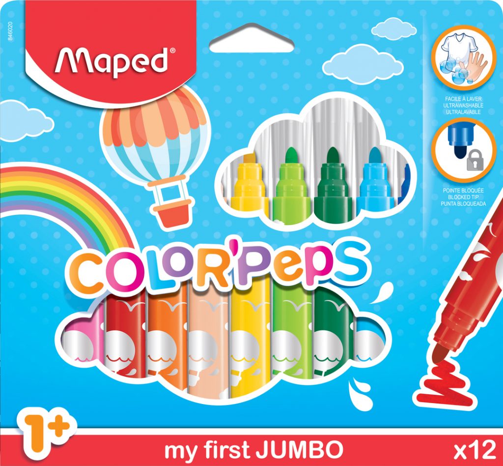 MAPED COLOR’PEPS MY FIRST JUMBO FELT PENS x12 – Maped Helix UK