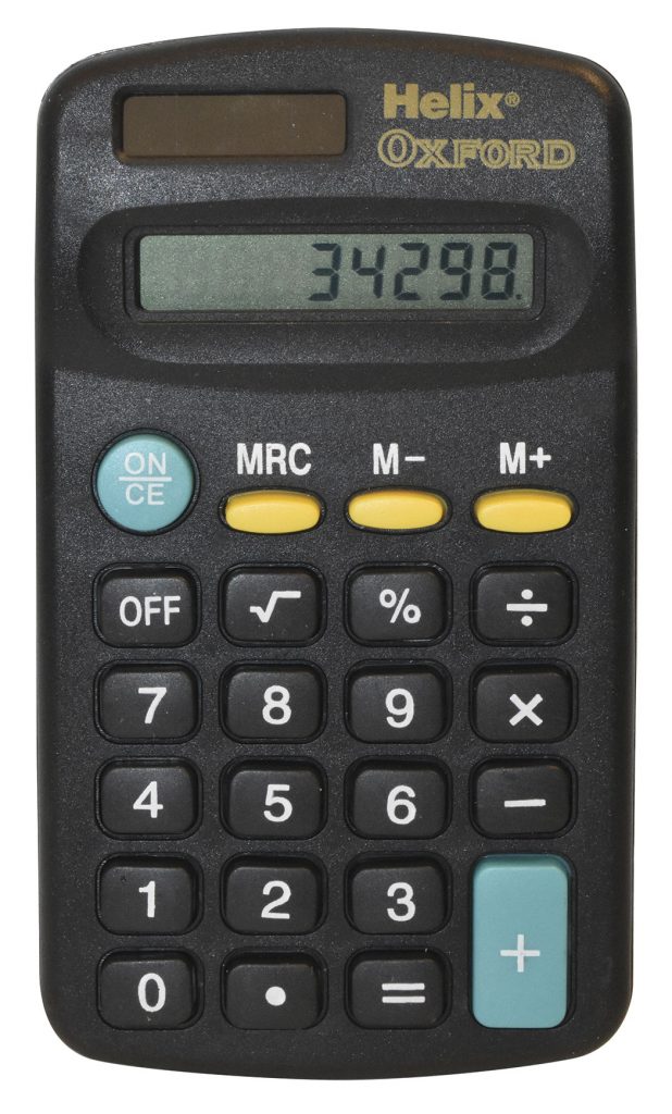 OXFORD NATIONAL CURRICULUM CALCULATOR BLACK – Maped Helix UK